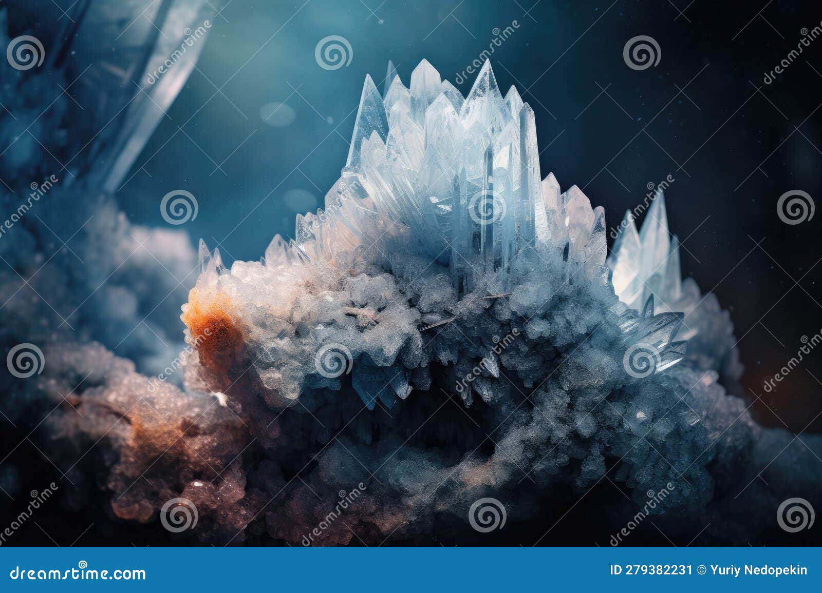 Crystalline Formations Patterns and Delicate Structures. Generative AI ...