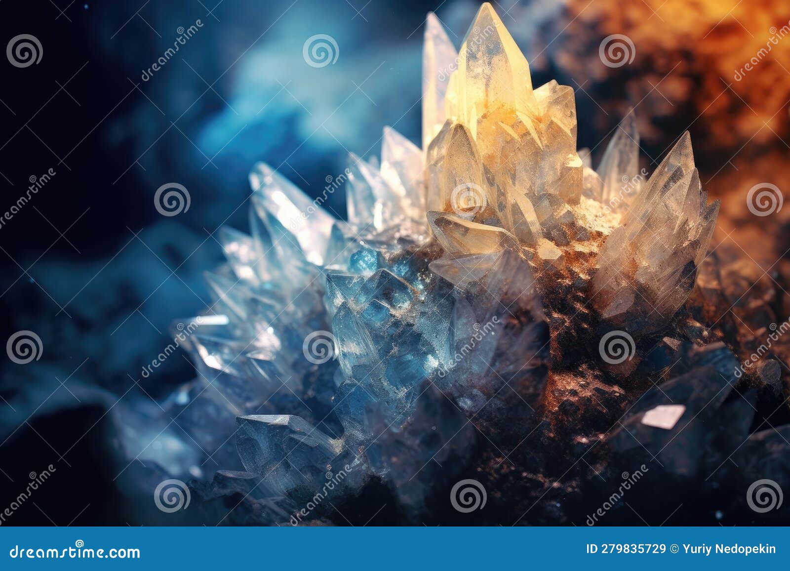 Crystalline Formations Patterns and Delicate Structures. Generative AI ...