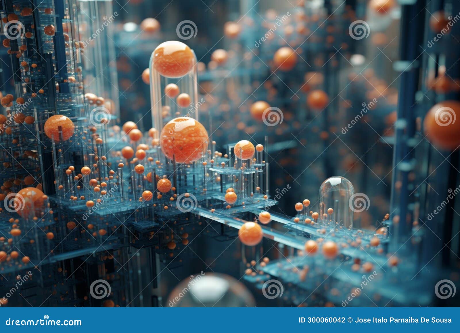 Immerse Yourself in a Microscopic City Where Stock Illustration ...