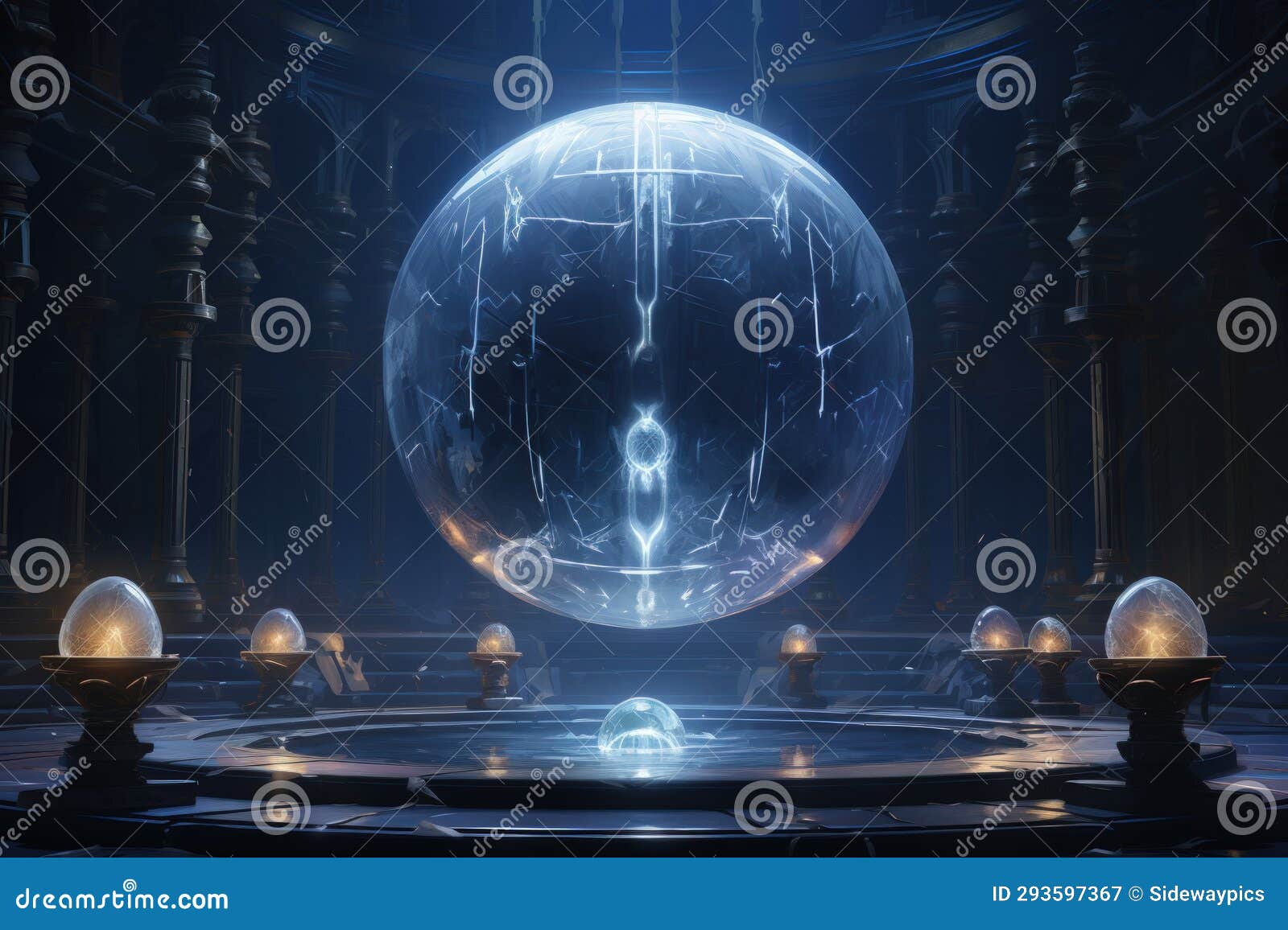 Arcane Crystal Orbs, Containing Trapped Magical Entities with Untold ...