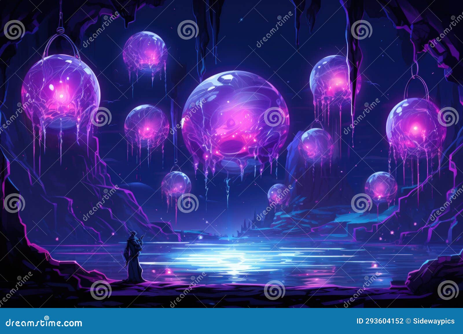 Arcane Crystal Orbs, Containing Trapped Magical Entities with Untold ...
