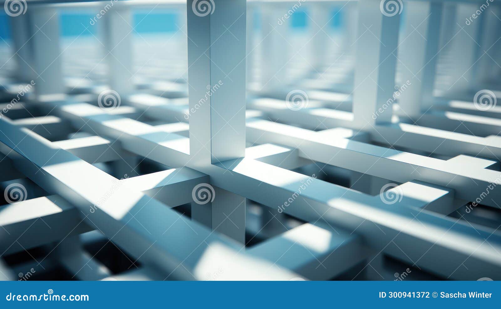 Urban Mesh: Contemporary Grating Vision Stock Photo - Image of light ...