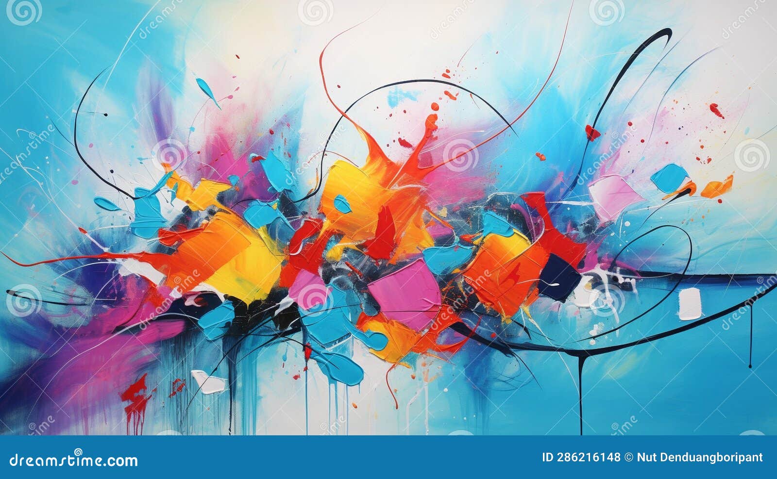 Euphoric Expressions: Abstract Joy Stock Illustration - Illustration of ...