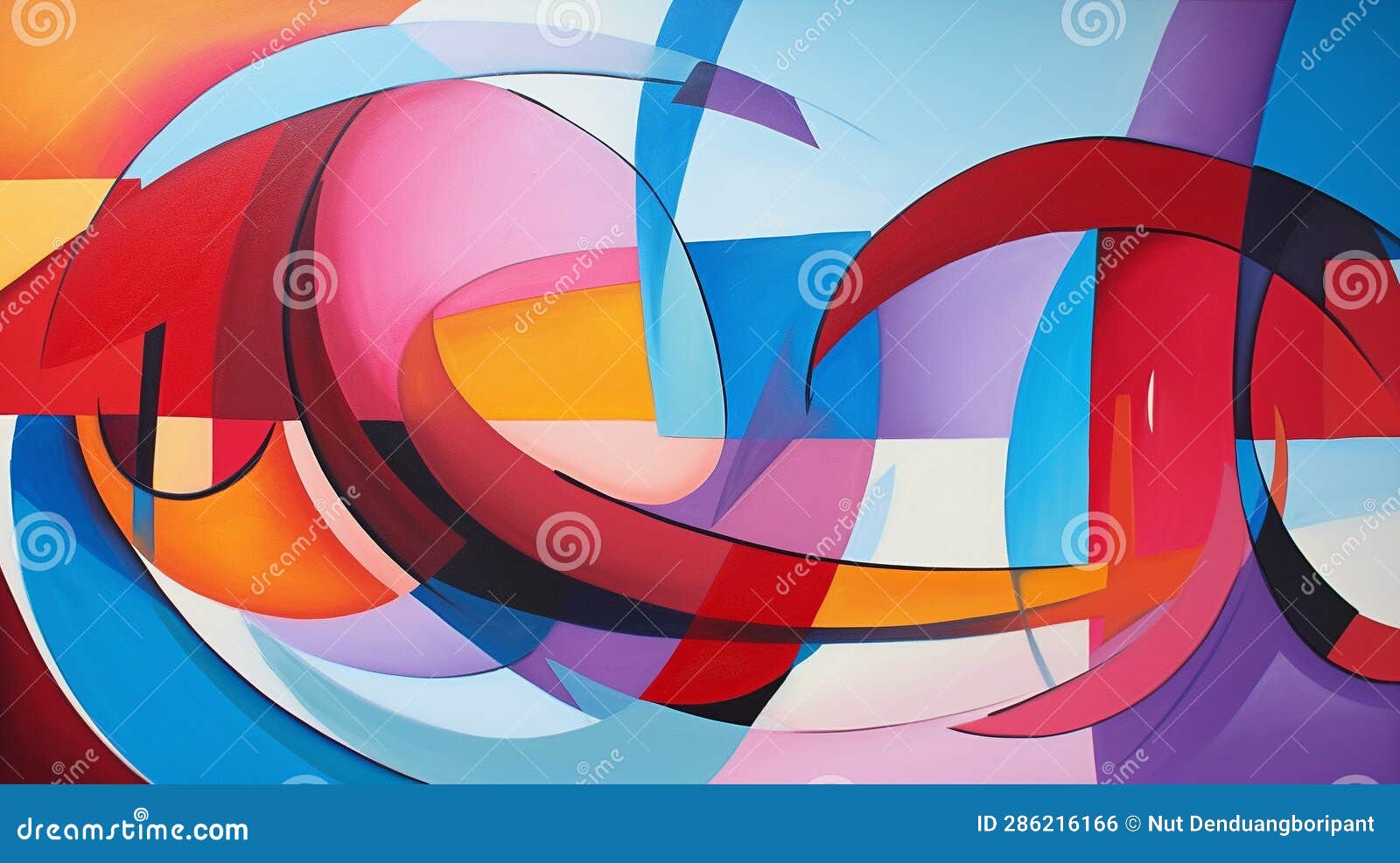 Euphoric Expressions: Abstract Joy Stock Illustration - Illustration of ...