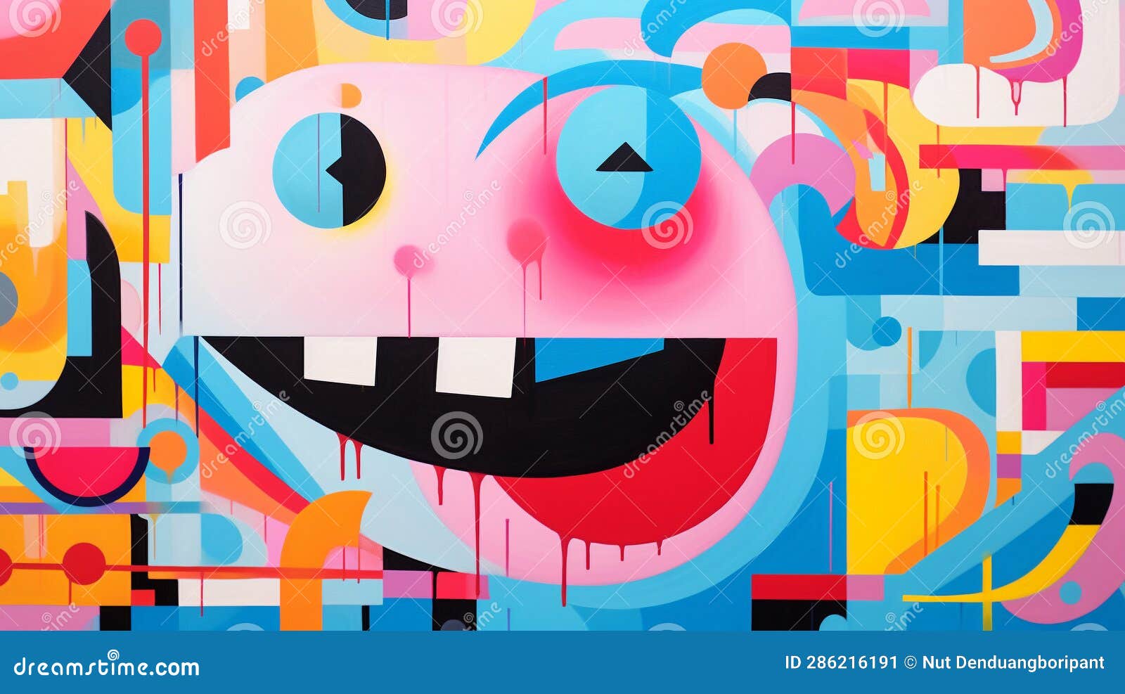 Euphoric Expressions: Abstract Joy Stock Illustration - Illustration of ...