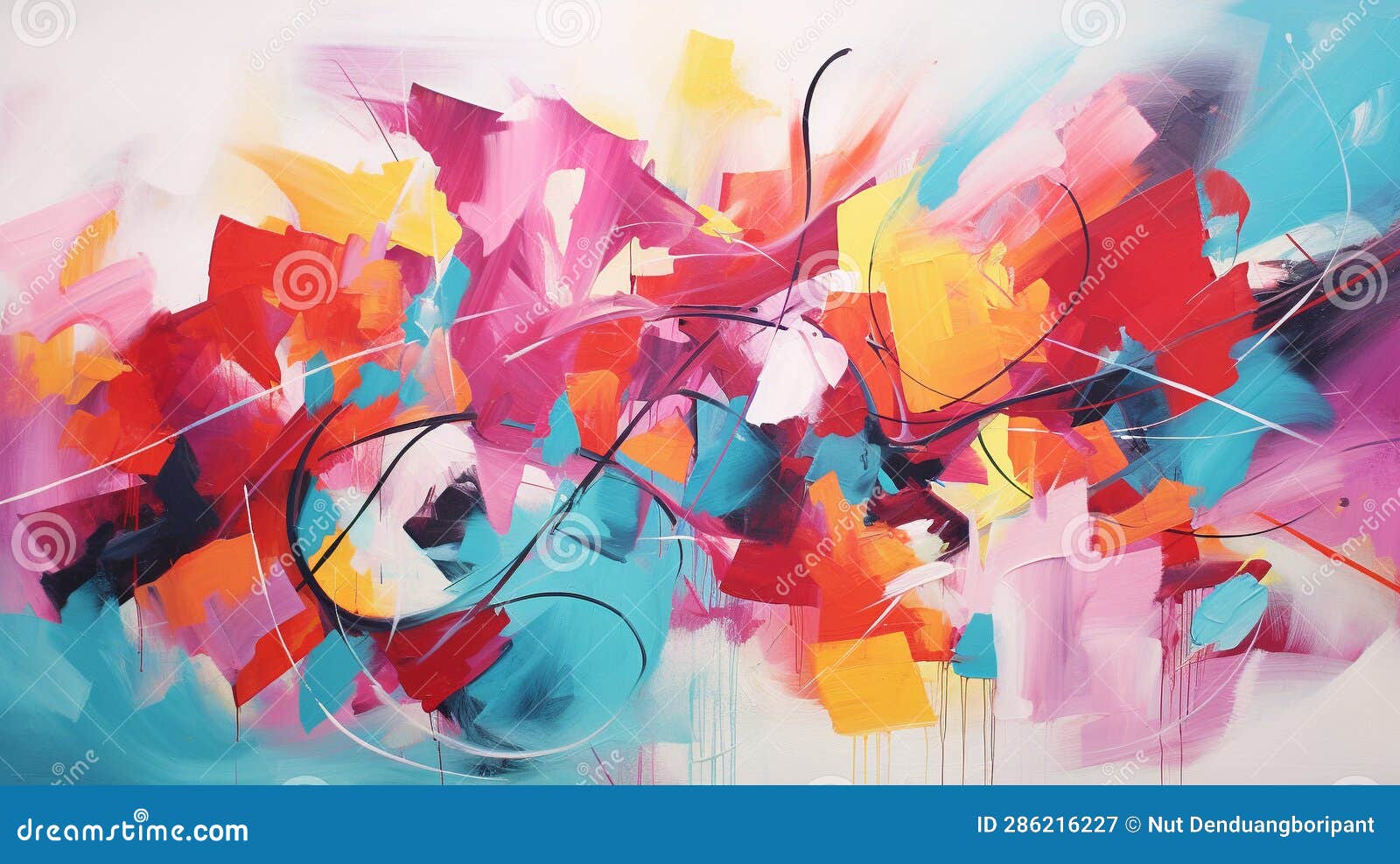 Euphoric Expressions: Abstract Joy Stock Illustration - Illustration of ...