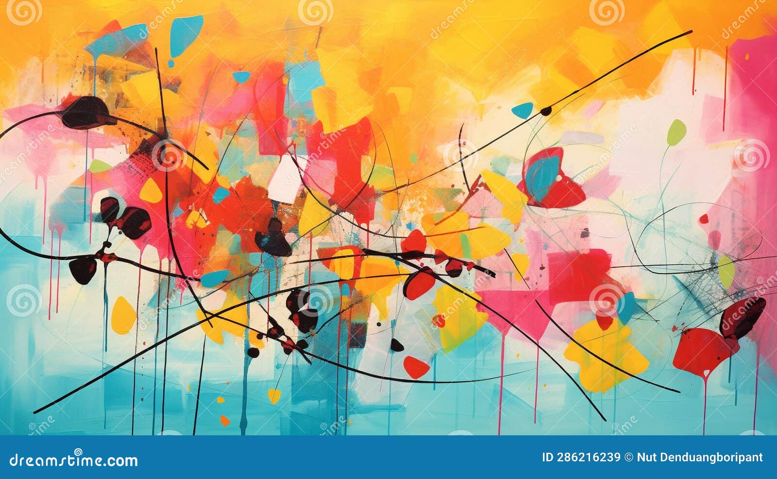 Euphoric Expressions: Abstract Joy Stock Illustration - Illustration of ...