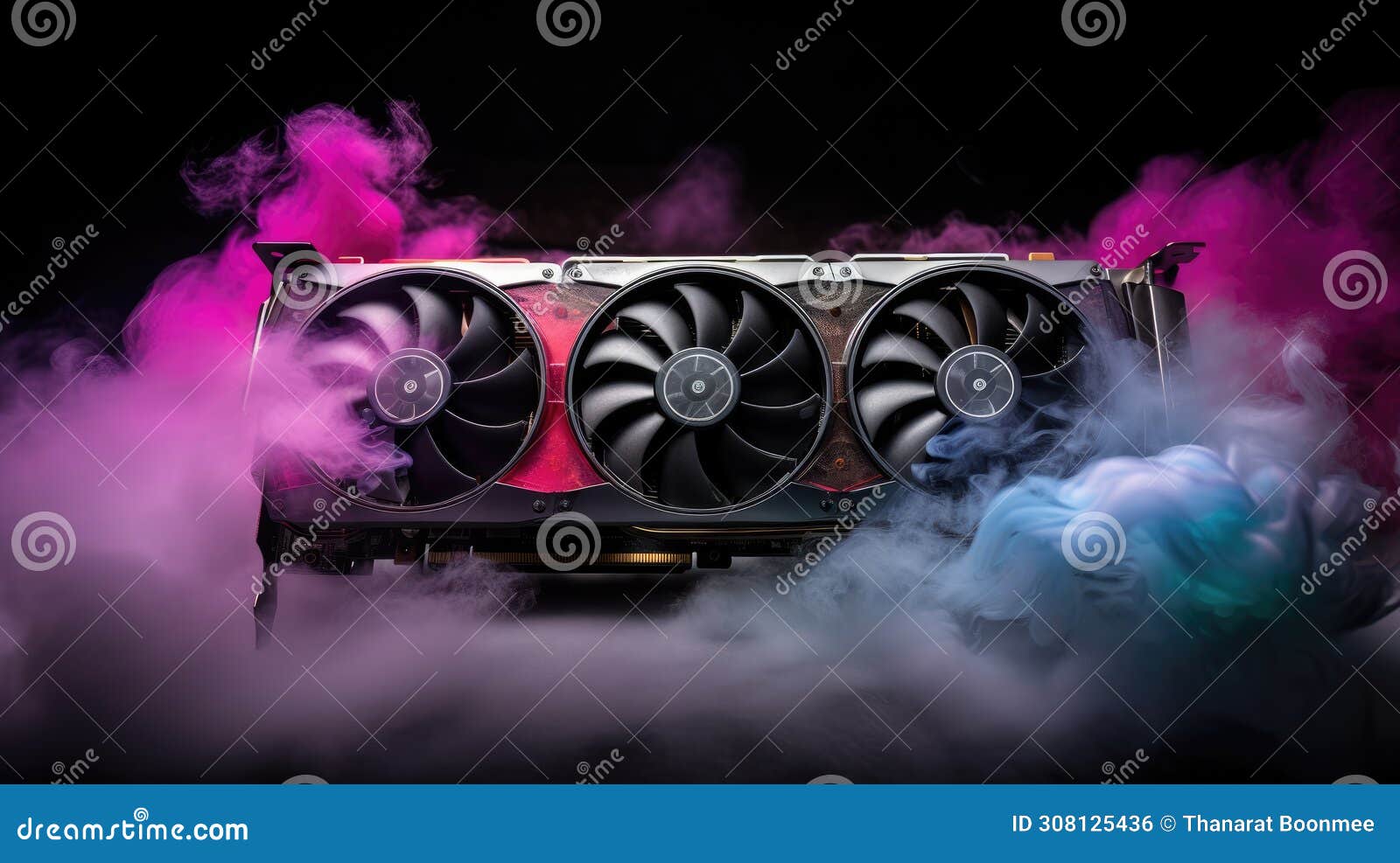 Immerse Yourself in the Visual Excitement of a GPU, Ai Generated Stock ...