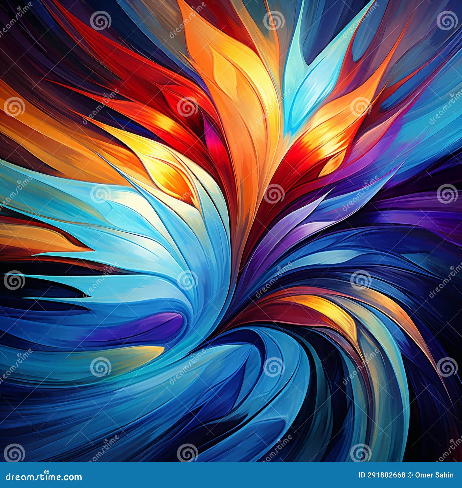 Mesmerizing Abstract Art with Captivating Patterns and Energy Stock ...