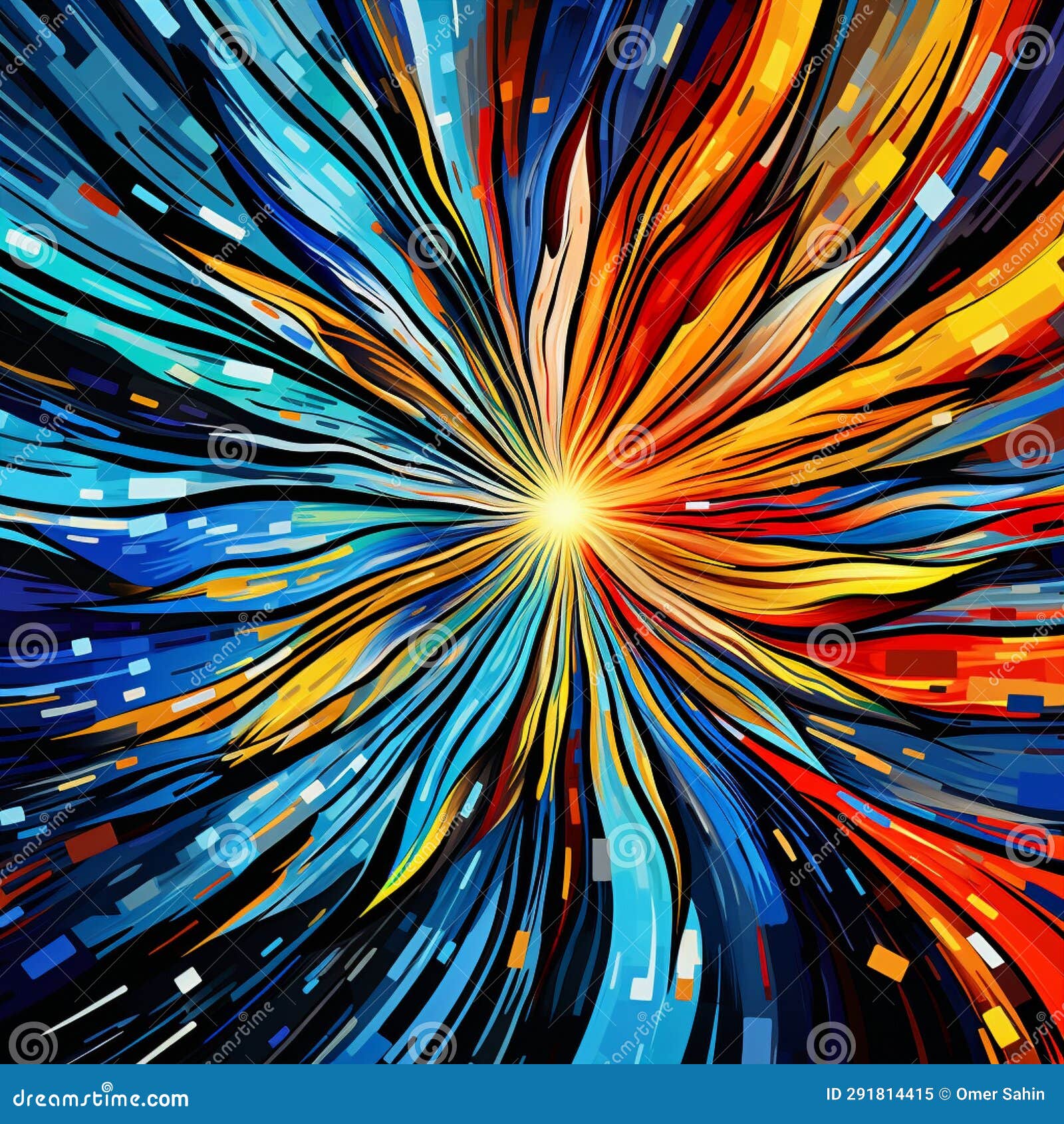 Mesmerizing Abstract Art with Captivating Patterns and Energy Stock ...