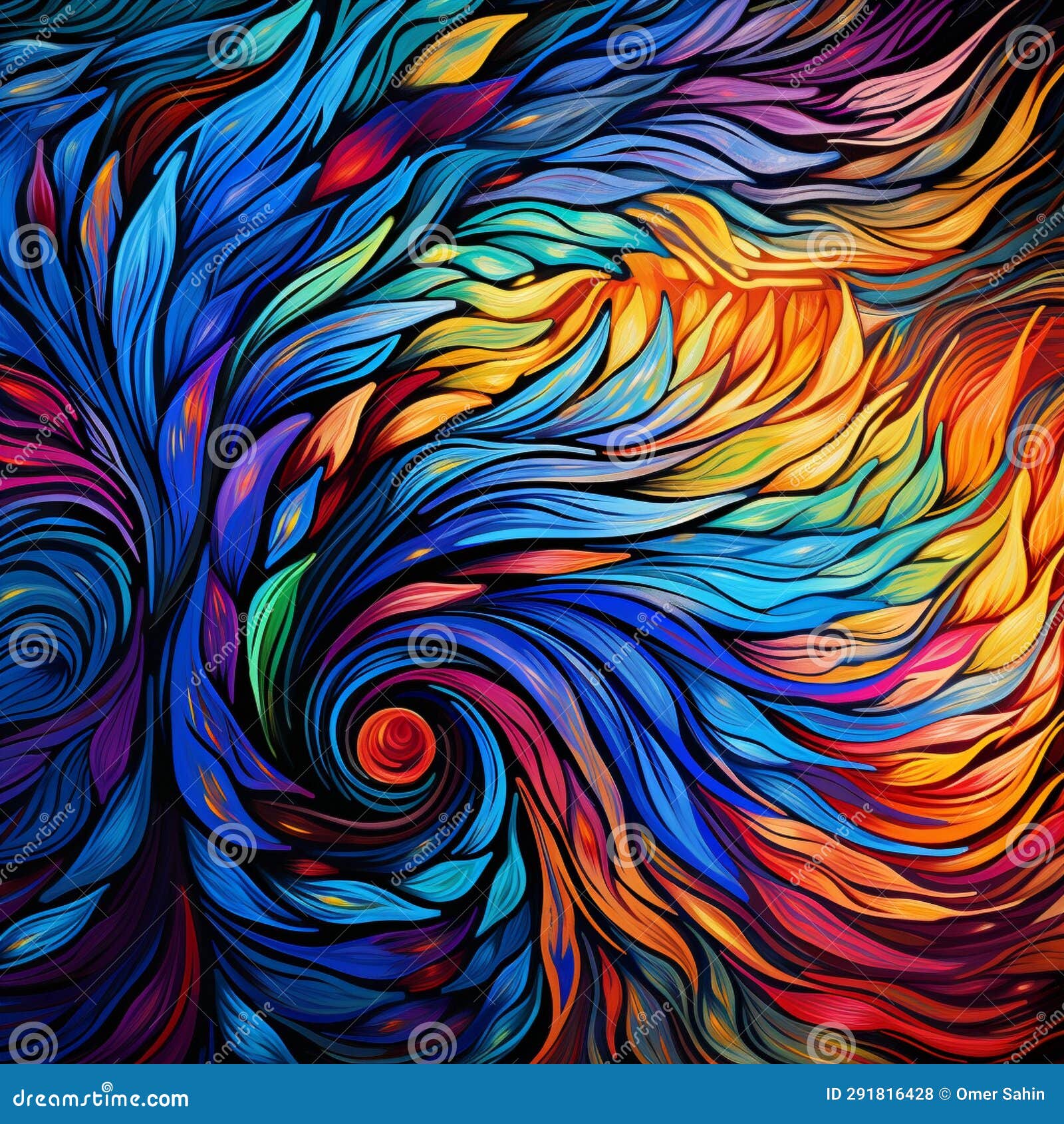 Mesmerizing Abstract Art with Captivating Patterns and Energy Stock ...