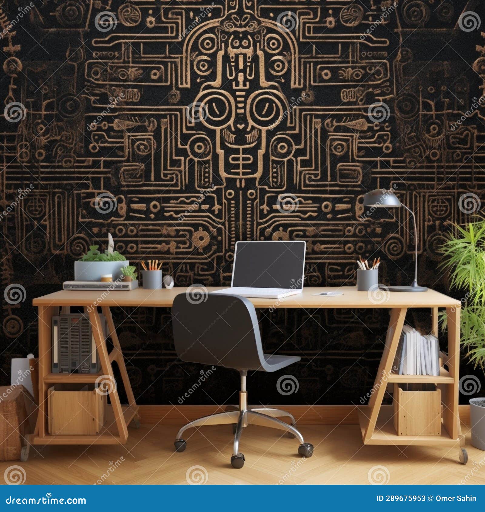 Visually Mesmerizing Wallpaper: Fusion of Ancient Writing Systems and ...