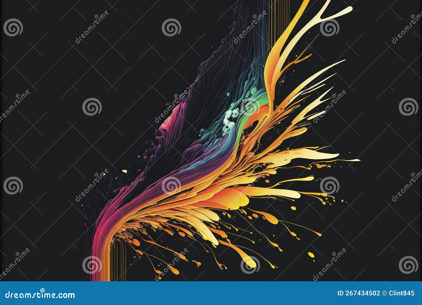 Quantum Wavetracing: Vivid Colorful Object - AI Generated Abstract Art ...