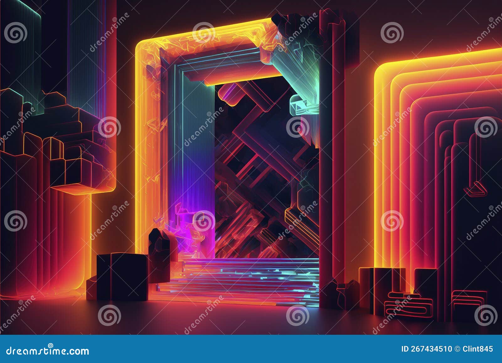 Quantum Wavetracing: Vivid Colorful Object - AI Generated Abstract Art ...