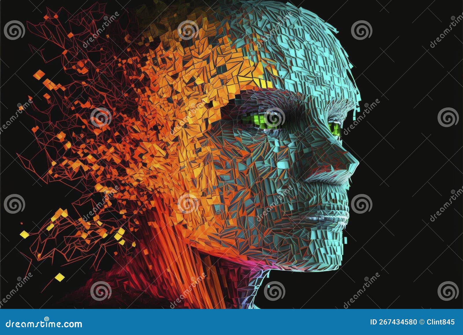 Quantum Wavetracing: Vivid Colorful Object - AI Generated Abstract Art ...