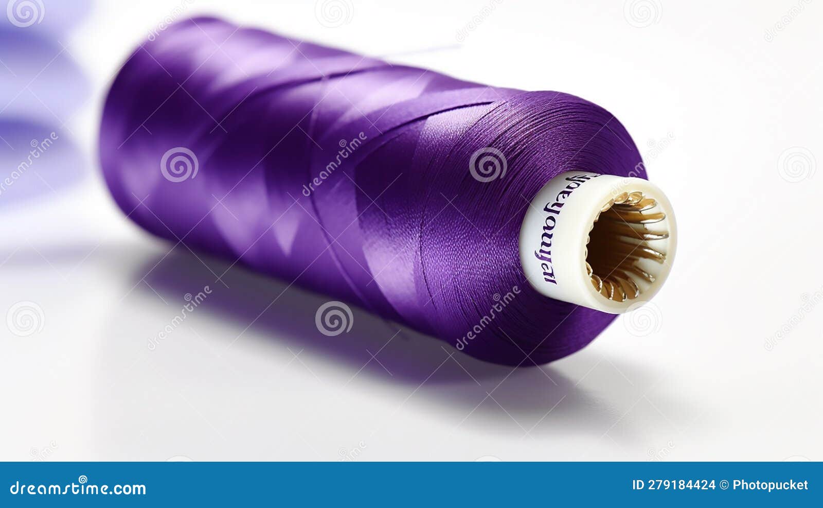 Amethyst Purple Sewing Thread Coils Stock Illustration - Illustration ...