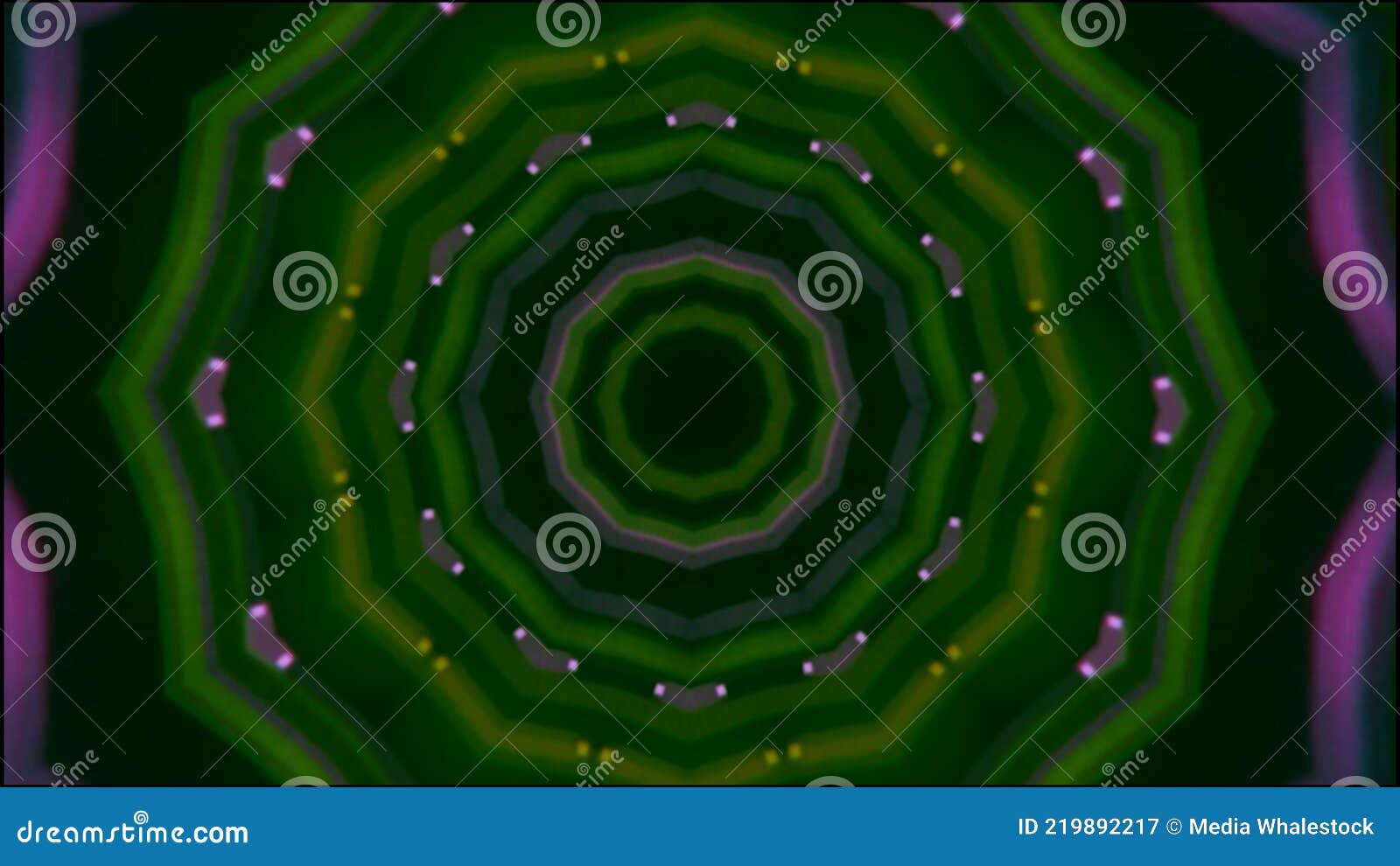 Immersion in Psychedelic Pattern. Motion. Dynamic Color-changing ...