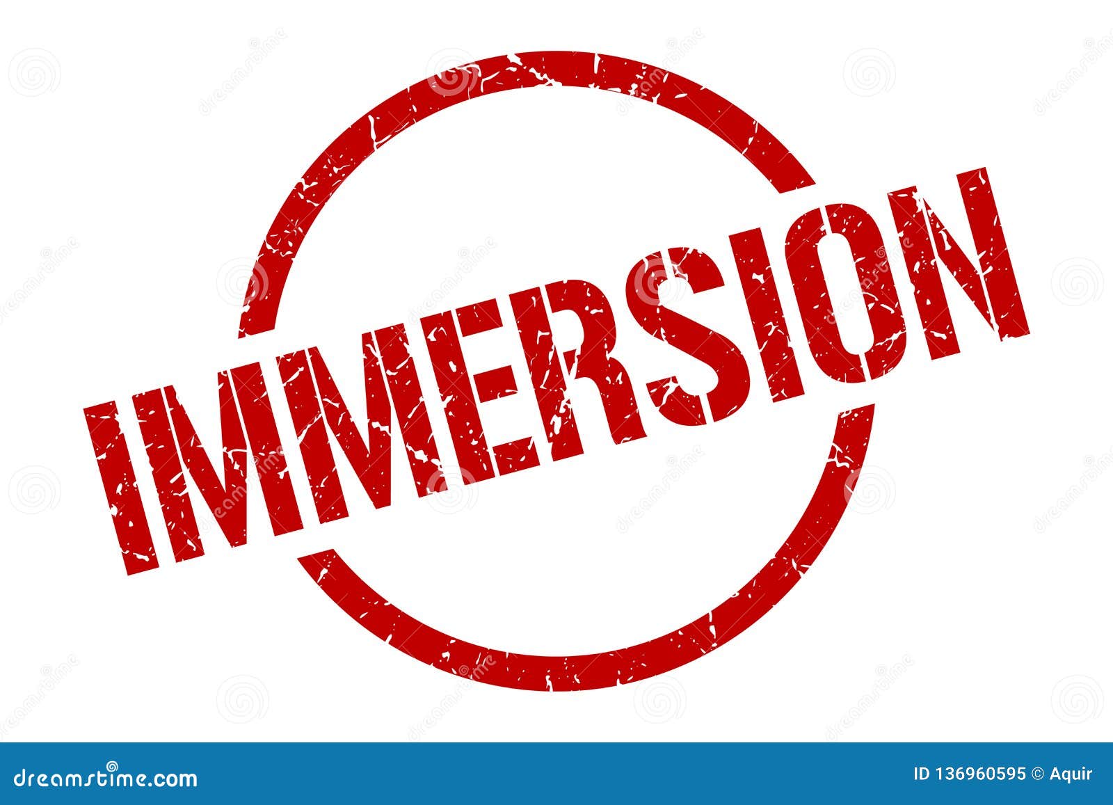 Immersion stamp stock vector. Illustration of grungy - 136960595