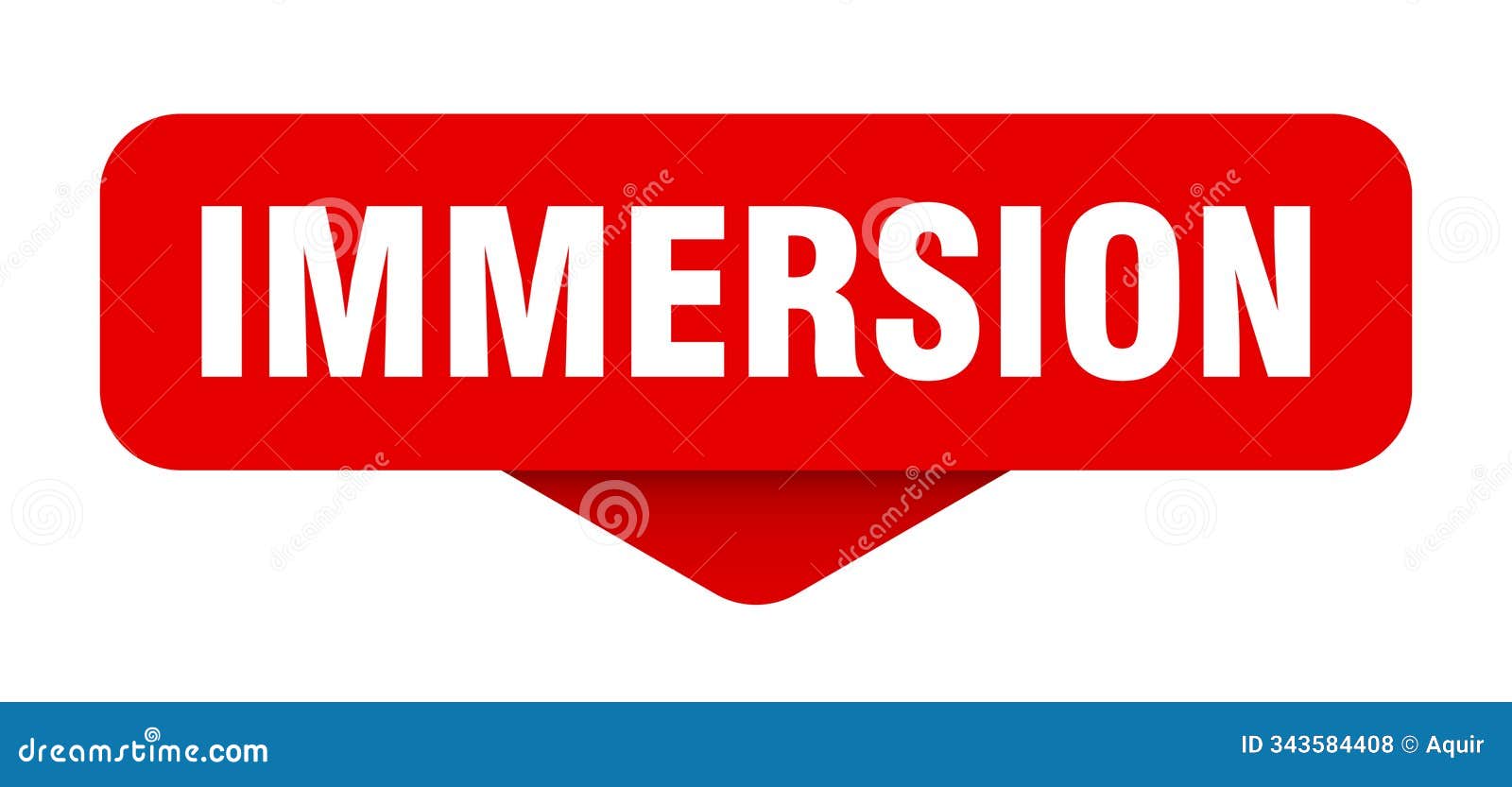 Immersion Sticker. Immersion Sign Isolated On Gray Background Vector ...