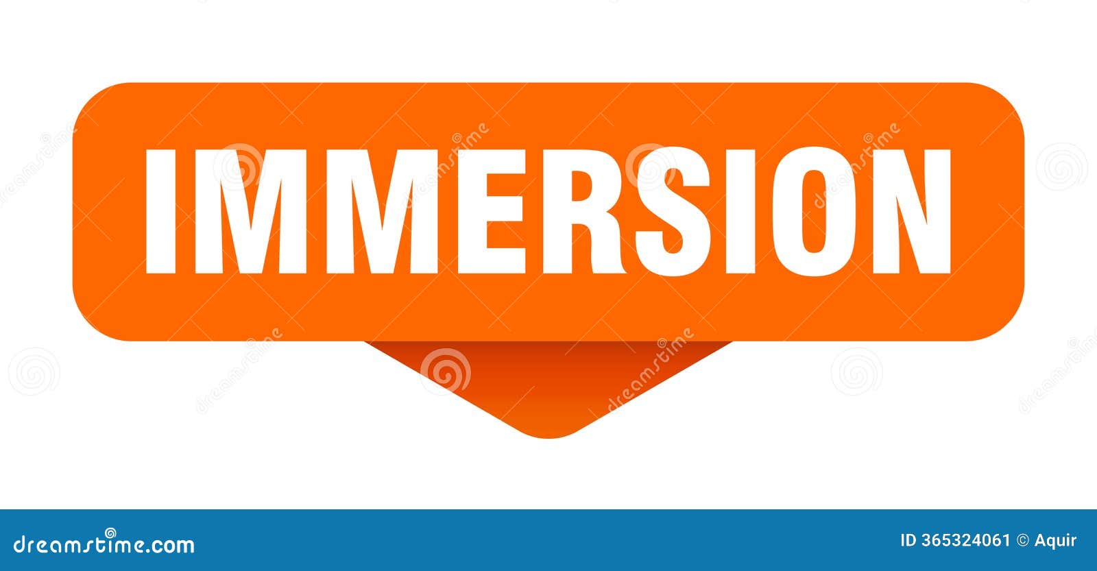 Immersion Sticker. Immersion Sign On Transparent Background Vector ...