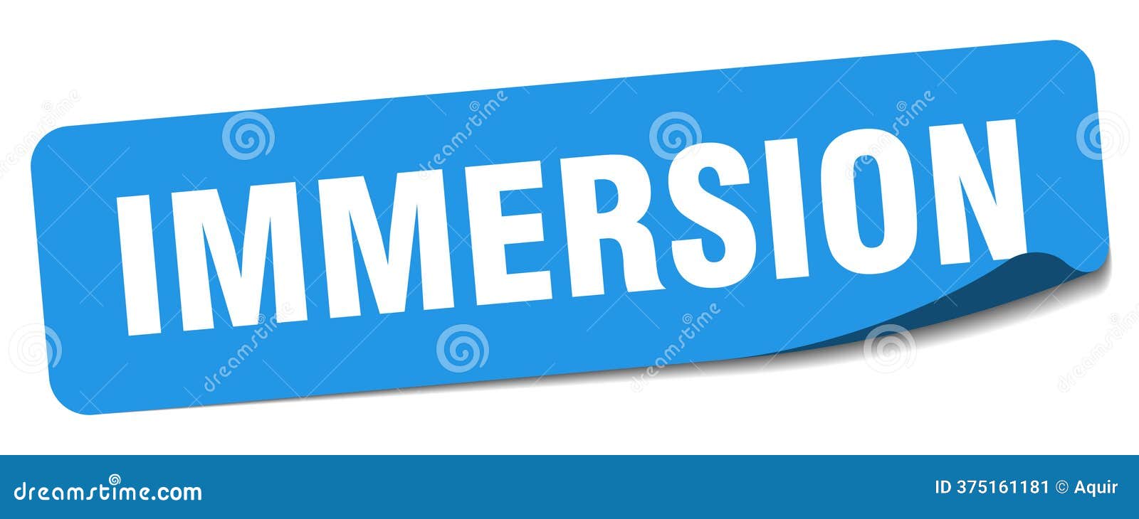 Immersion Sticker. Immersion Sign On Transparent Background Vector ...