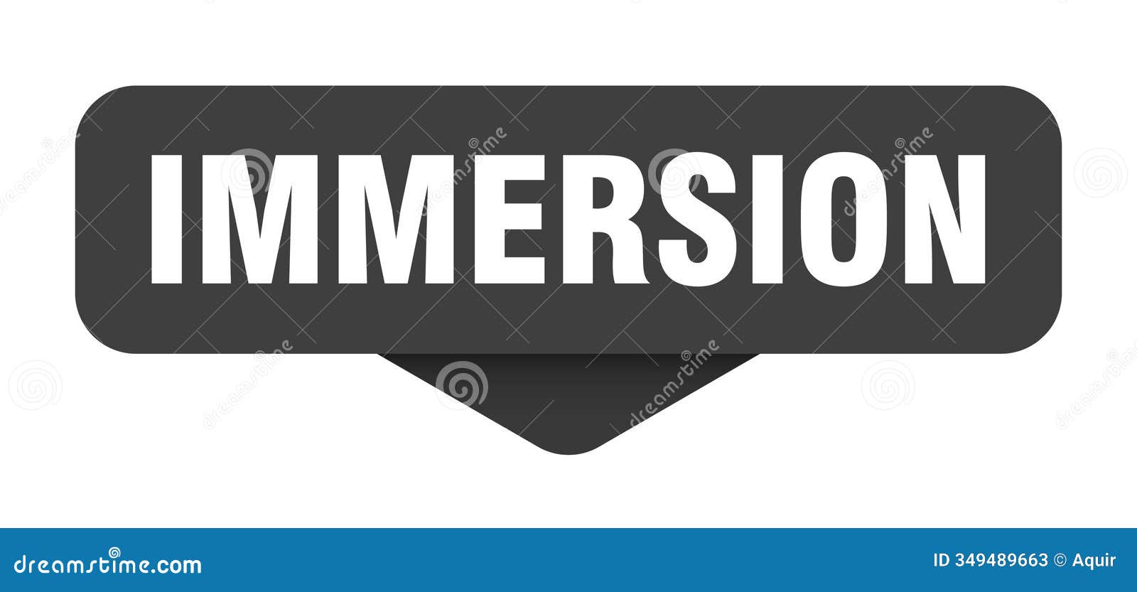 Immersion Sticker. Immersion Sign On Transparent Background Vector ...