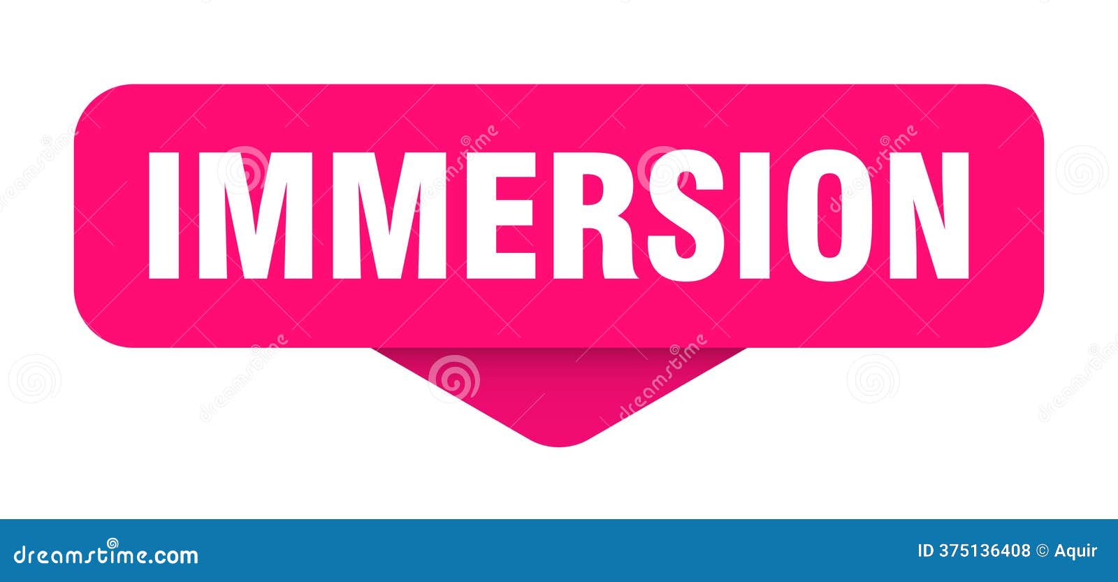 Immersion Sticker. Immersion Sign On Transparent Background Vector ...