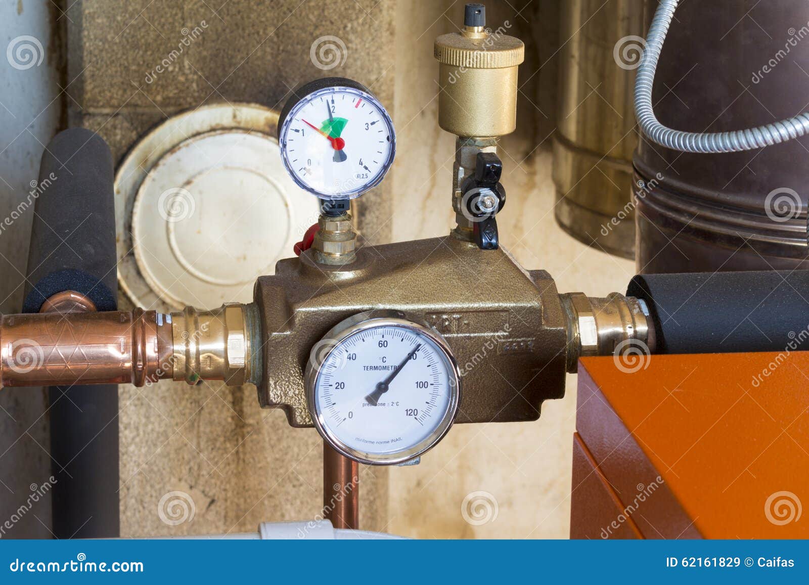 Immersion Thermometer and Manometer Stock Image - Image of efficiency ...