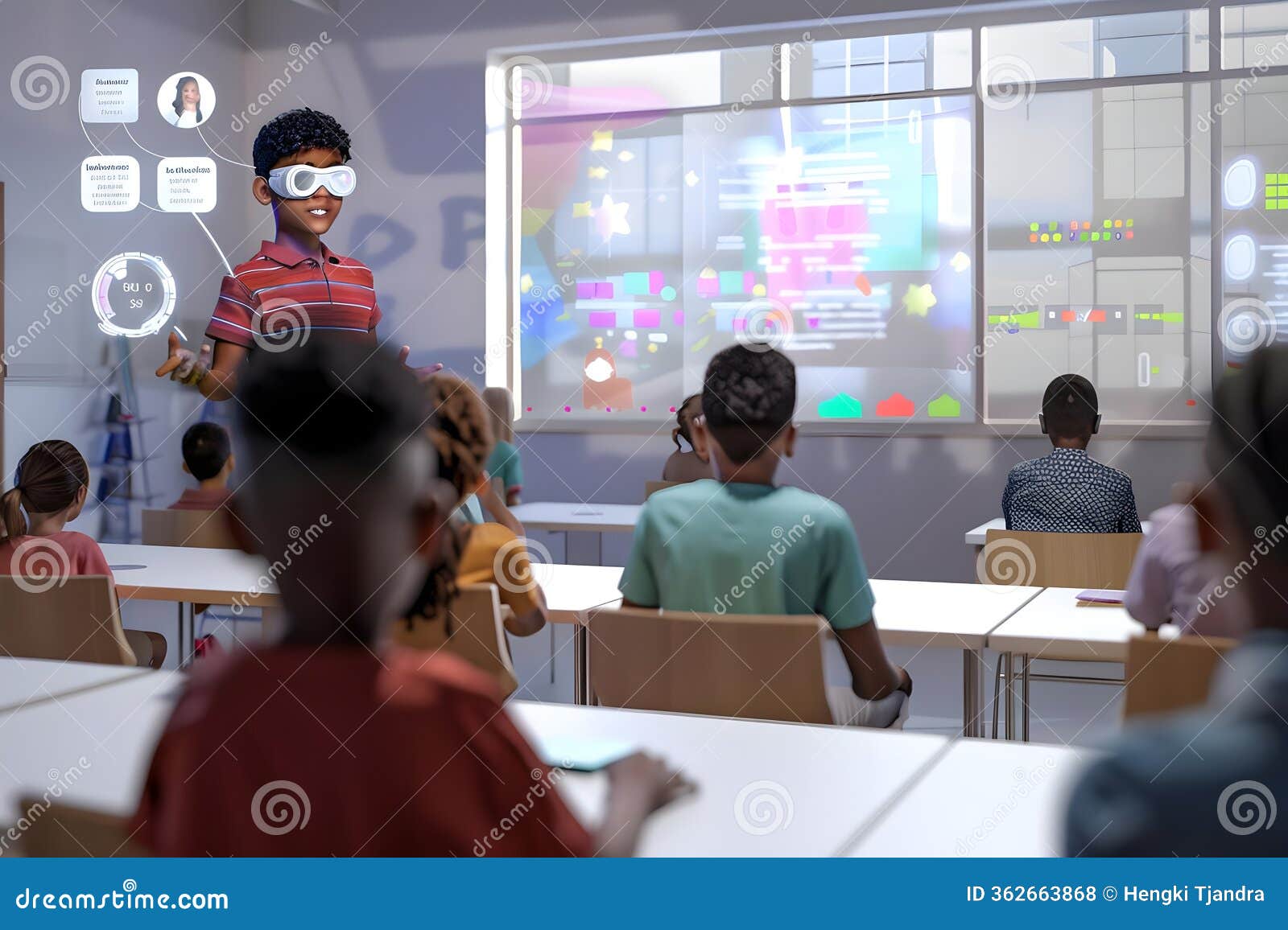 Immersive Classroom, Student Presents Interactive Virtual Reality ...