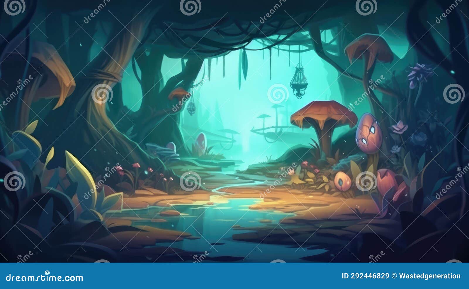 Immersive Computer Game Background Sets the Stage for Epic Adventures ...