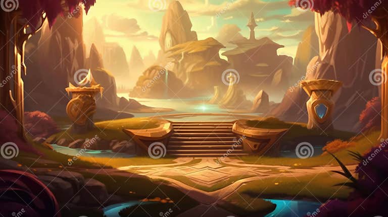 Immersive Computer Game Background Sets the Stage for Epic Adventures ...