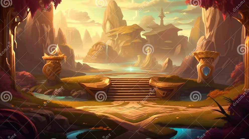 Immersive Computer Game Background Sets the Stage for Epic Adventures ...