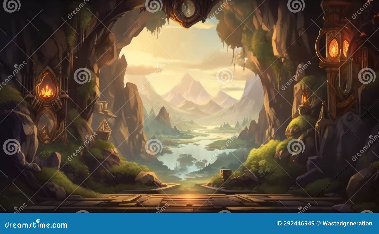 Immersive Computer Game Background Sets the Stage for Epic Adventures ...