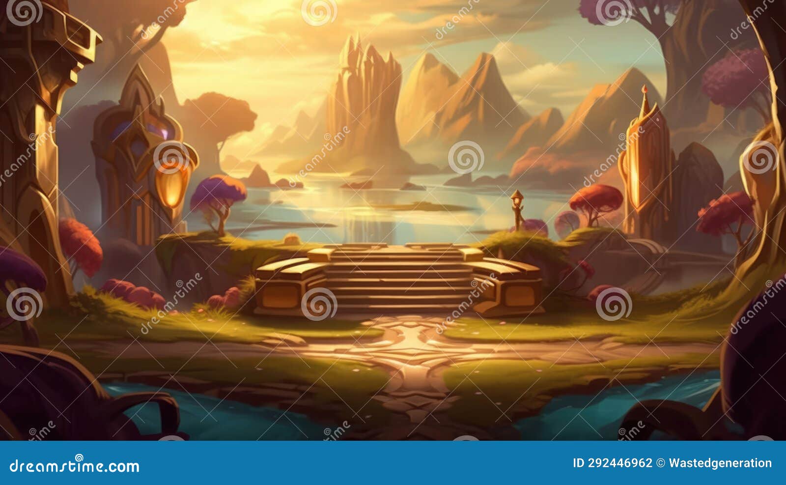 Immersive Computer Game Background Sets the Stage for Epic Adventures ...