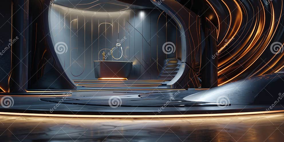 Immersive 3D Captivating Exploration of an Award Podium S Features and ...