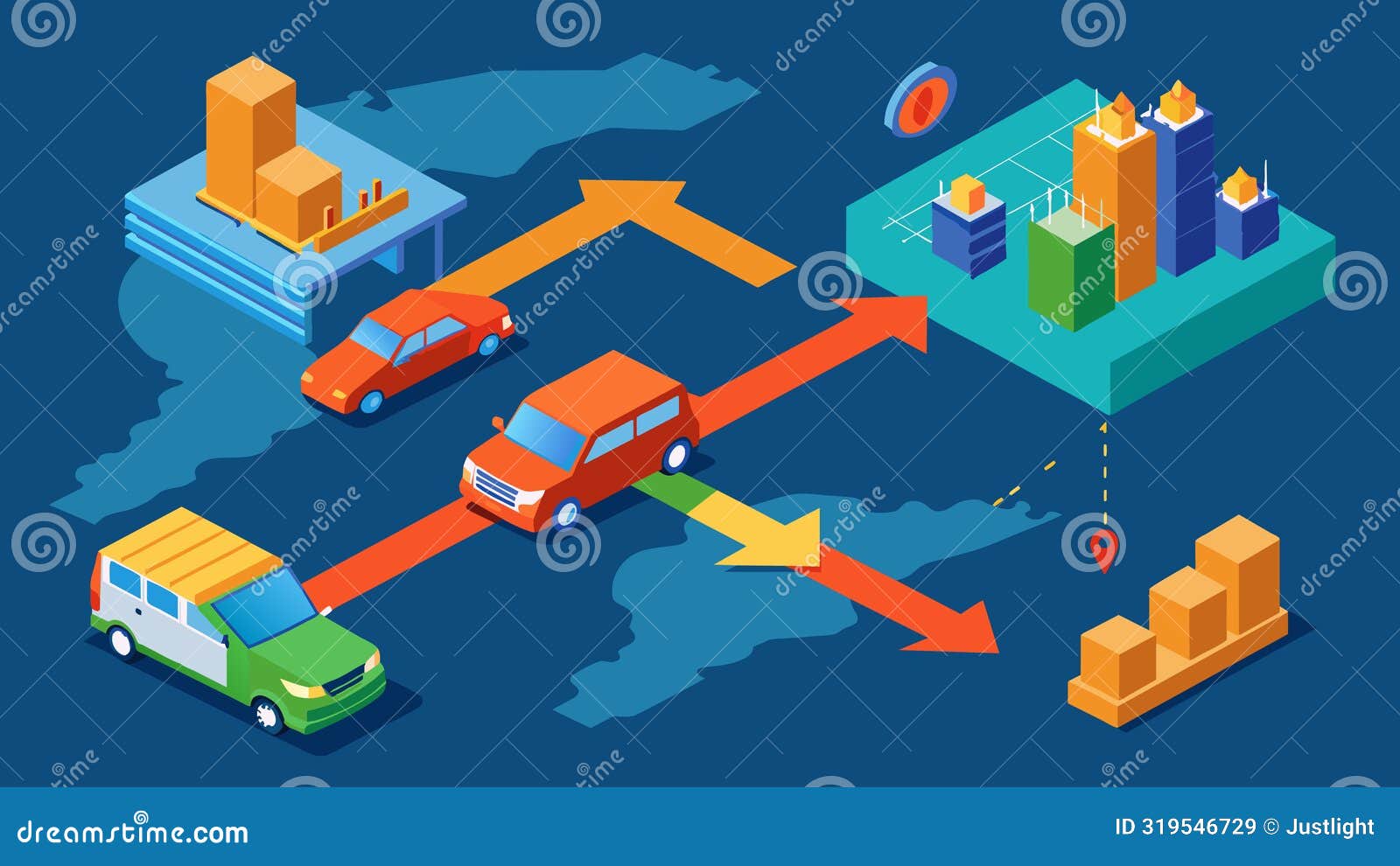 An Immersive 3D Map Displaying the Movement of Supply and Demand in the ...