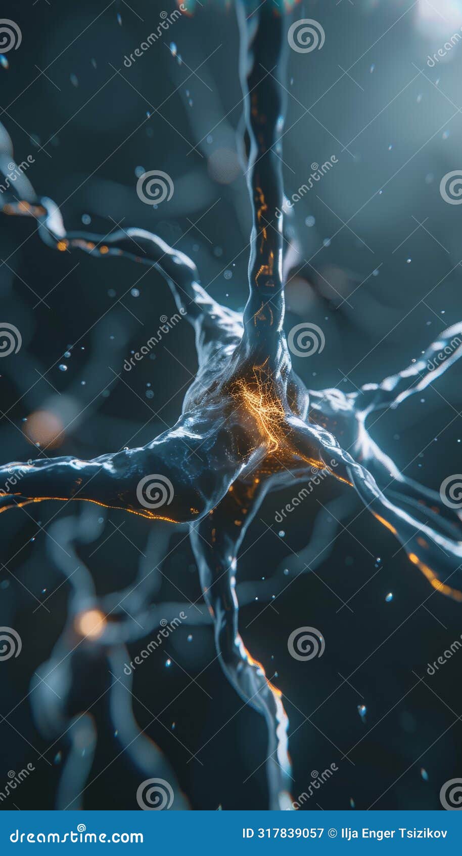 Immersive 3d Microbiology Visualization of Neurons Detailed Nerve Cells ...