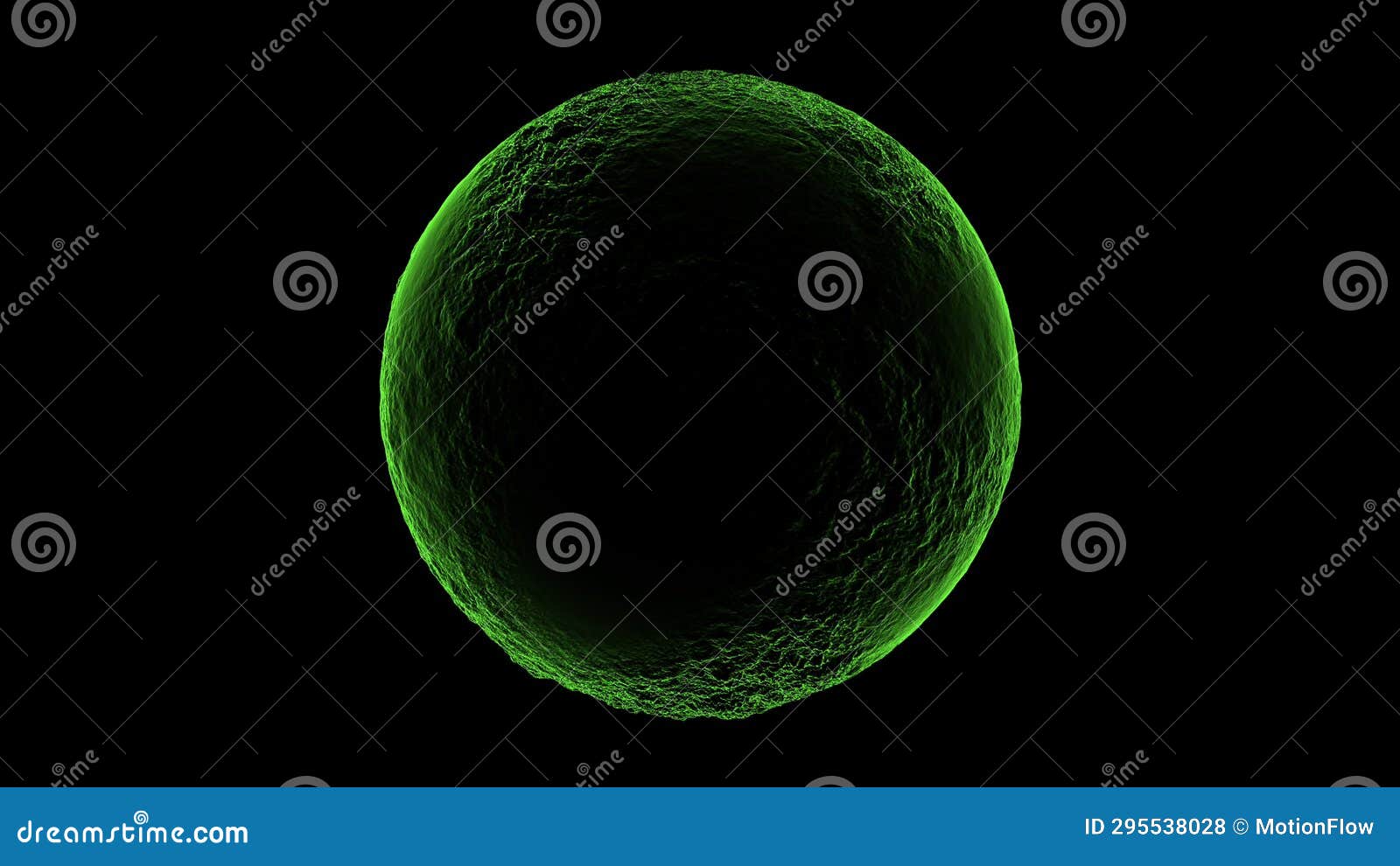Immersive 3d Model of a Reflective Green Sphere Composed of Stacked ...