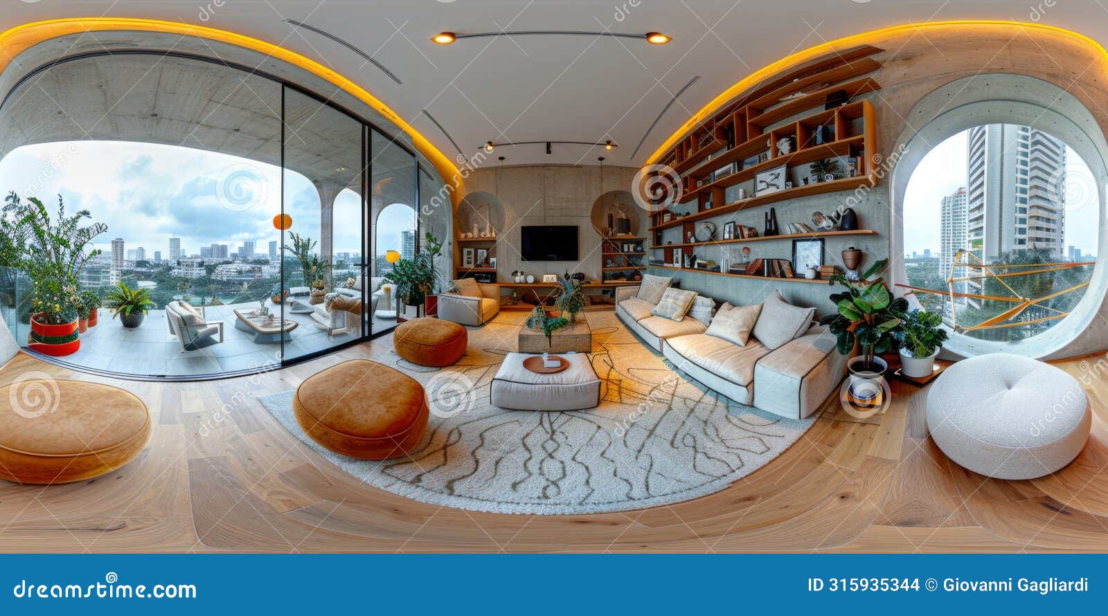 An Immersive 360-degree Equirectangular Projection Spherical Panorama ...