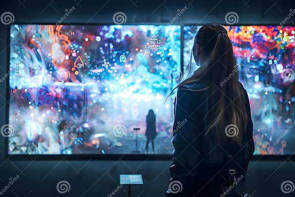 Immersive Digital Art, Exploring Abstract Visuals and Interactive Data ...