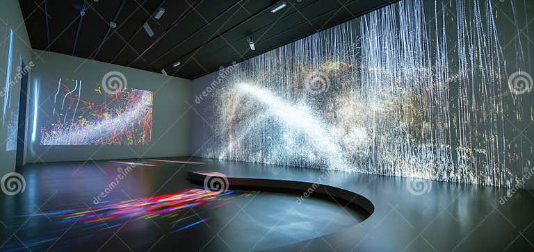 Immersive Digital Art Installation with Dynamic Light Projections in ...