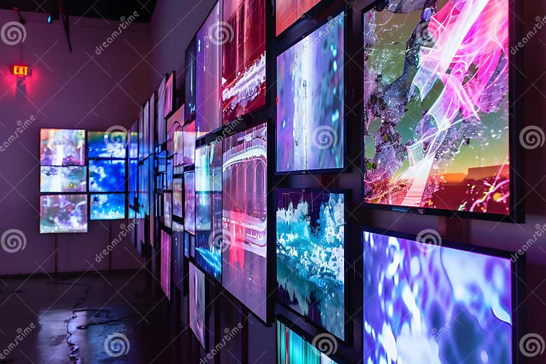 Immersive Digital Art Installation, Exploring Abstract Visuals with ...
