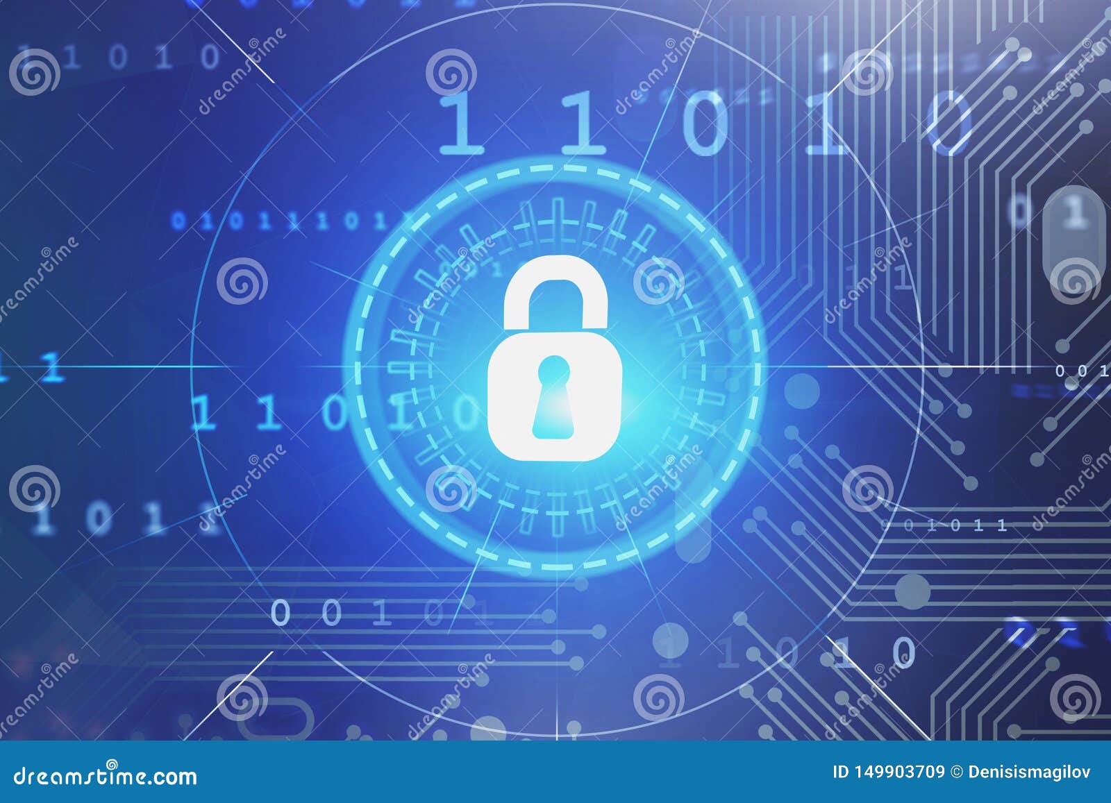 Immersive Digital Security HUD Interface Stock Illustration ...