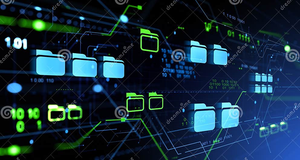 Immersive Document Management System Interface Background Stock ...