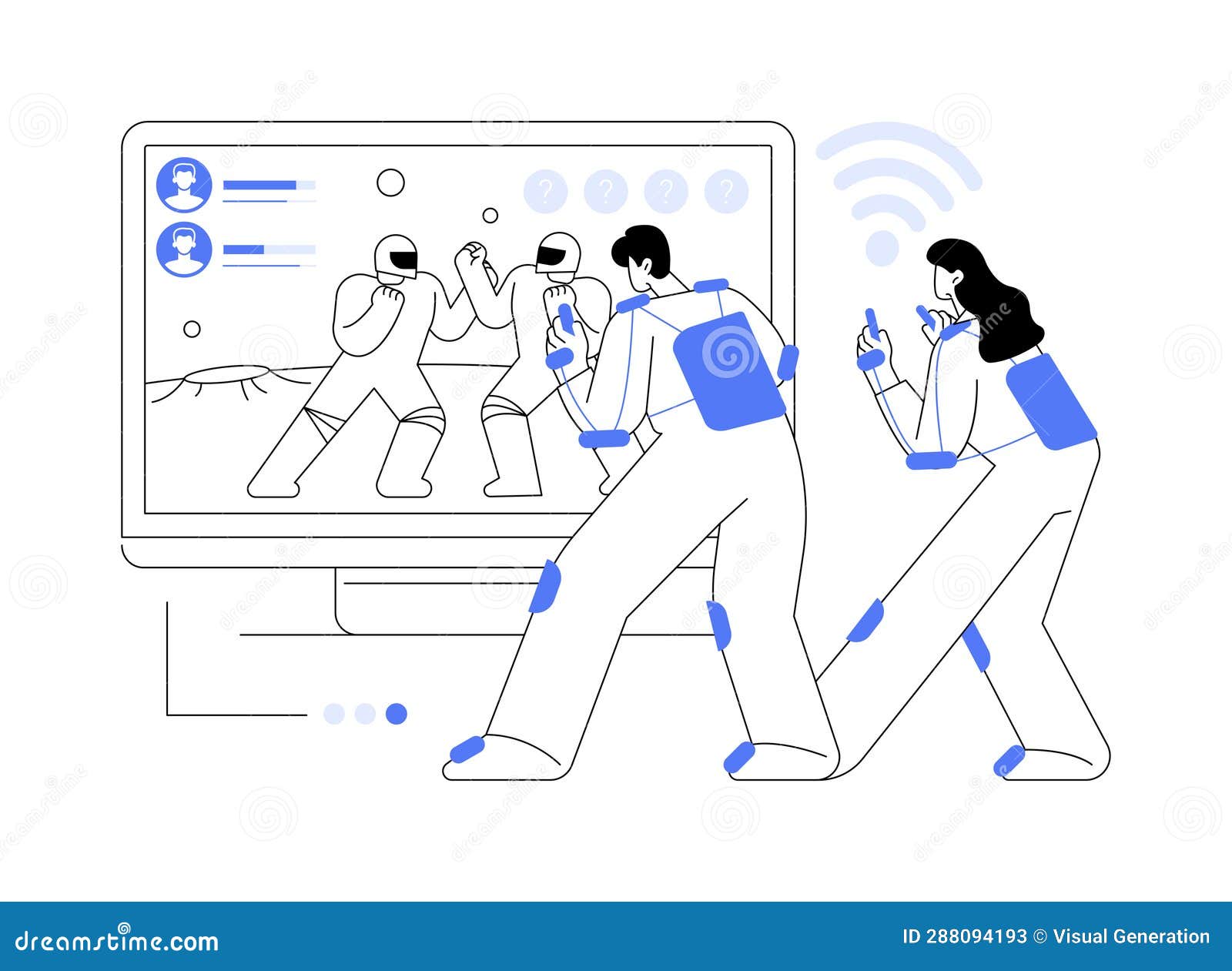 Immersive Entertainment Abstract Concept Vector Illustration. Stock ...