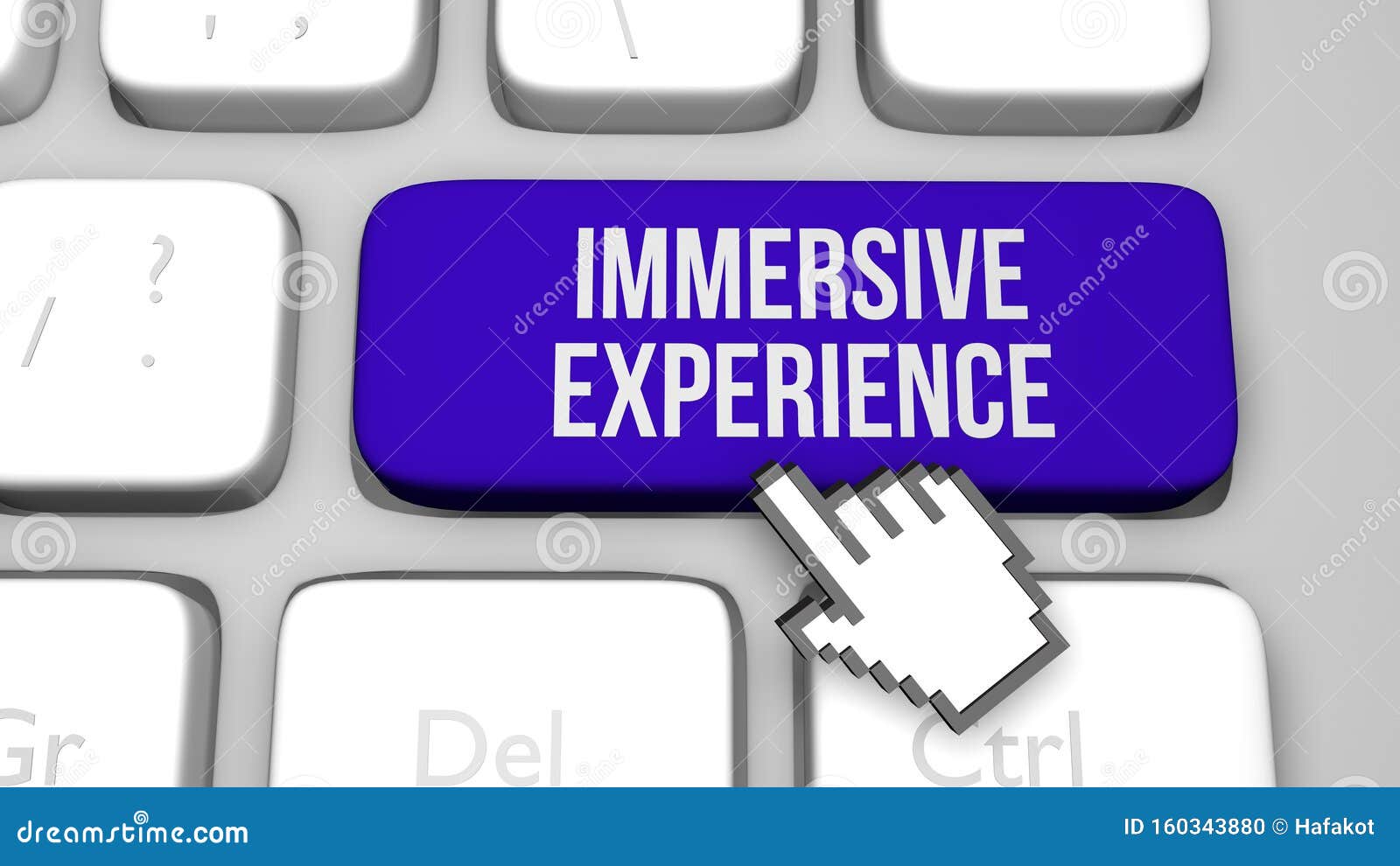 Immersive Experience Keyboard Service Button Stock Illustration ...