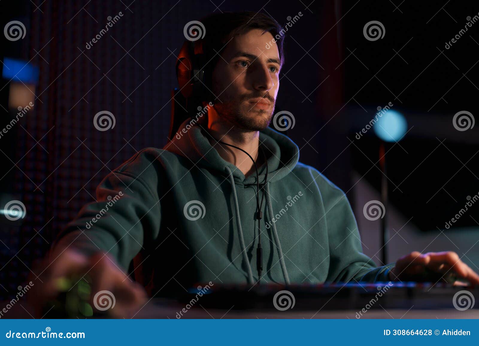 Immersive Gaming Experience Stock Photo - Image of concentration ...