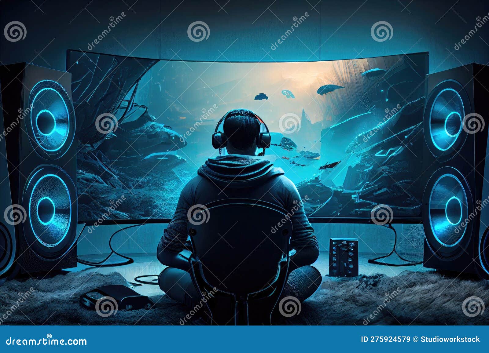 Immersive Gaming Experience with Surround Sound and High-end Computer ...