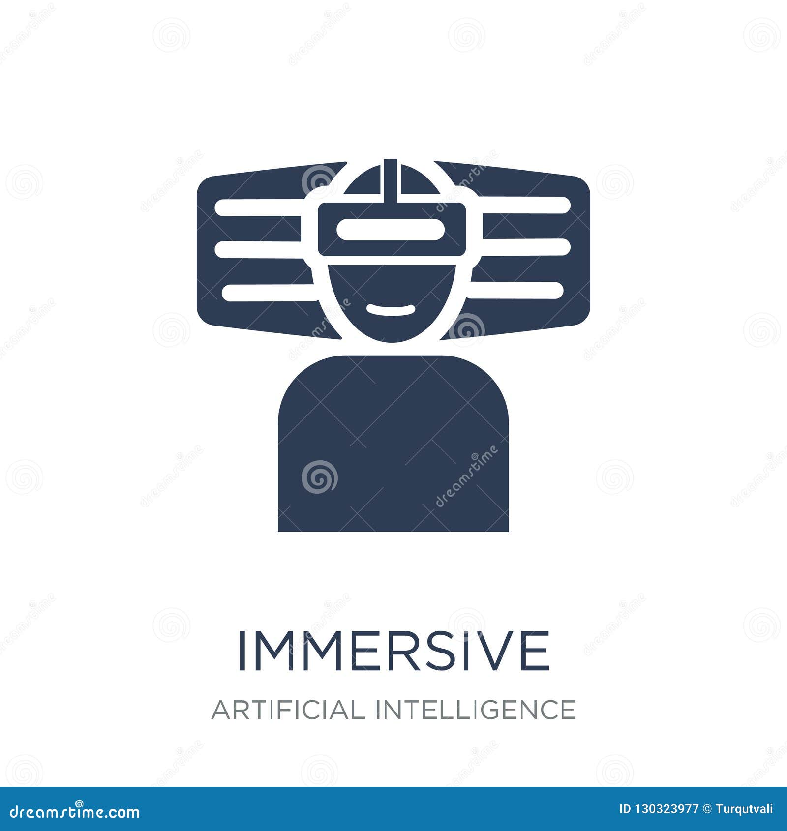 Immersive Icon. Trendy Flat Vector Immersive Icon on White Backg Stock ...