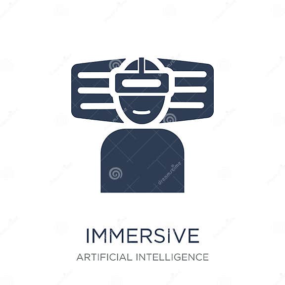 Immersive Icon. Trendy Flat Vector Immersive Icon on White Backg Stock ...